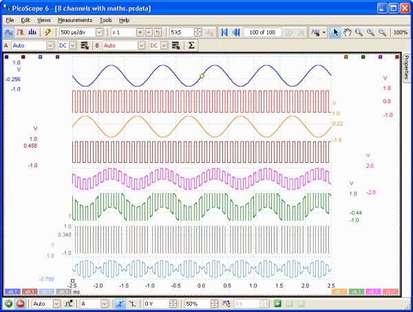 Picoscope 6 Math Channels